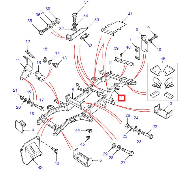 Complete Chassis 110" - AG PARTS (KVD100190) – Landy Cars